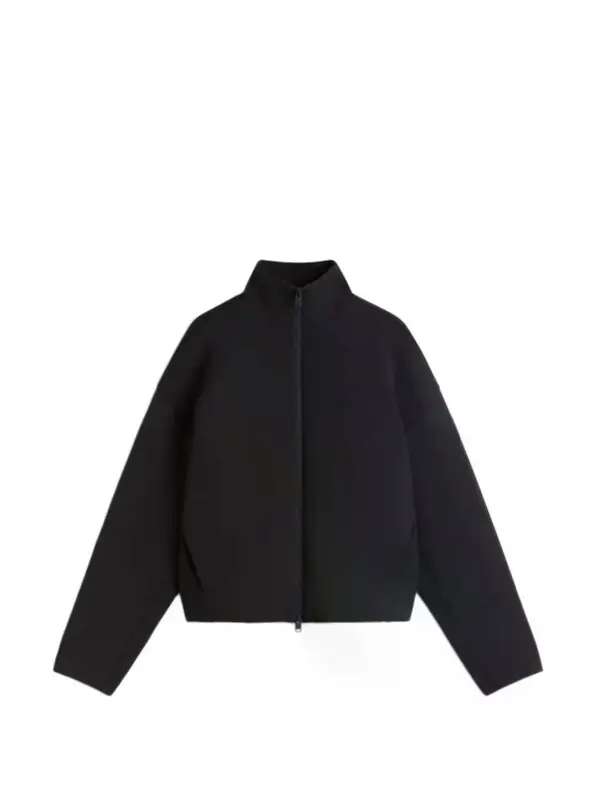 ECOALF Austin Logo-patch Zip-up Sweatshirt - Black