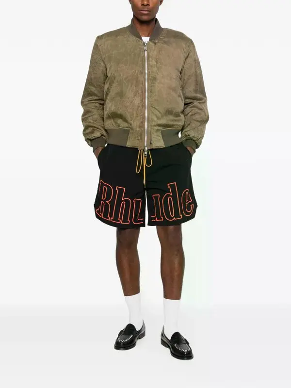 Rhude Logo-print Drawstring Shorts