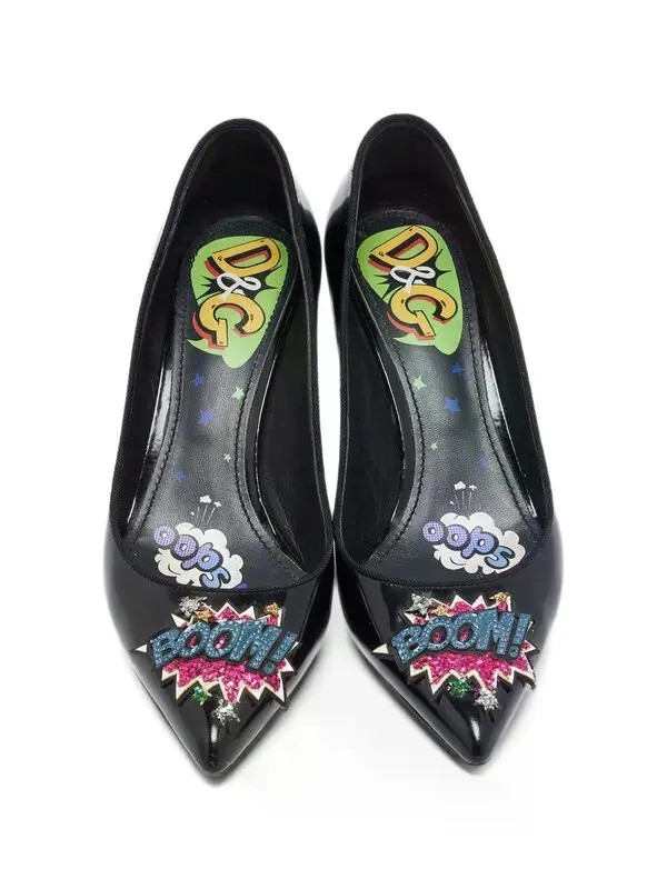 Dolce & Gabbana Lori Leather Heleed Pumps