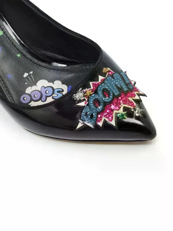 Dolce & Gabbana Lori Leather Heleed Pumps
