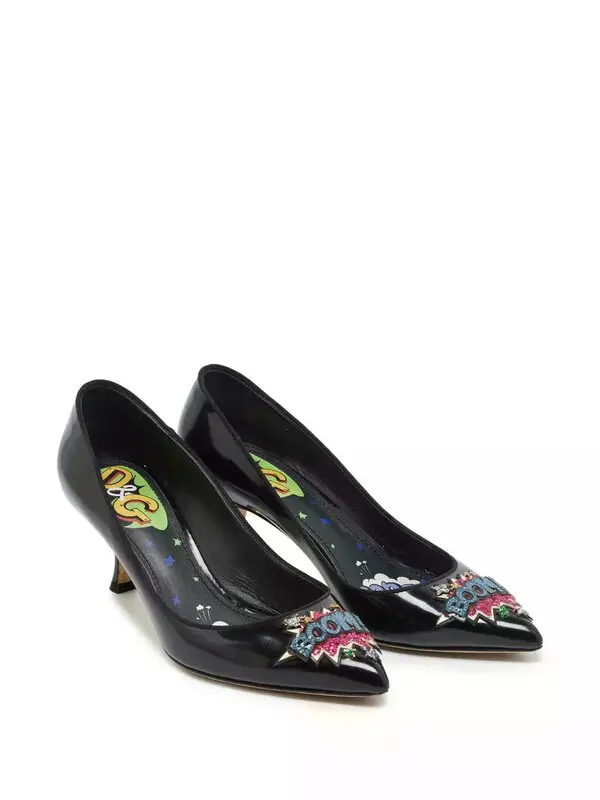 Dolce & Gabbana Lori Leather Heleed Pumps