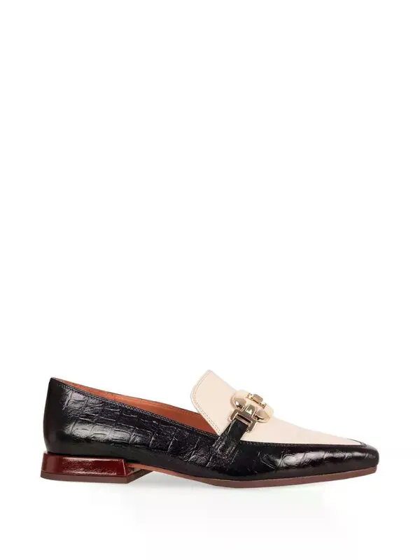Chie Mihara Gildo Croc-effect Leather Loafers - Black