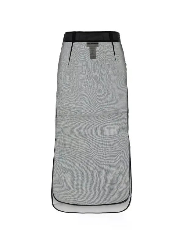 DES_PHEMMES Organza Piped-trim Skirt