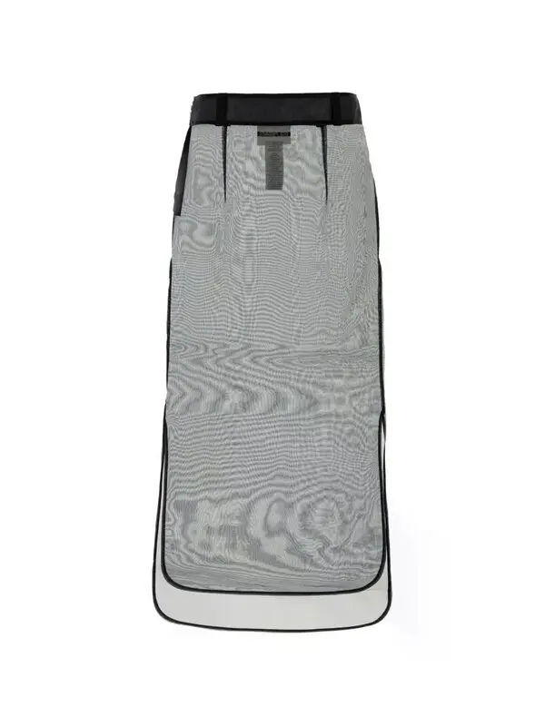 DES_PHEMMES Organza Piped-trim Skirt