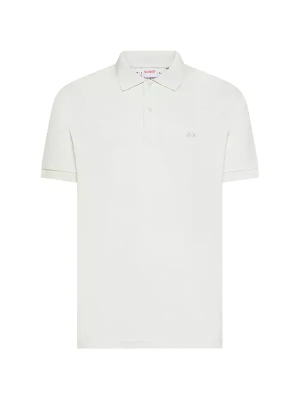 SUN 68 Logo-embroidered Short-sleeve Polo Shirt