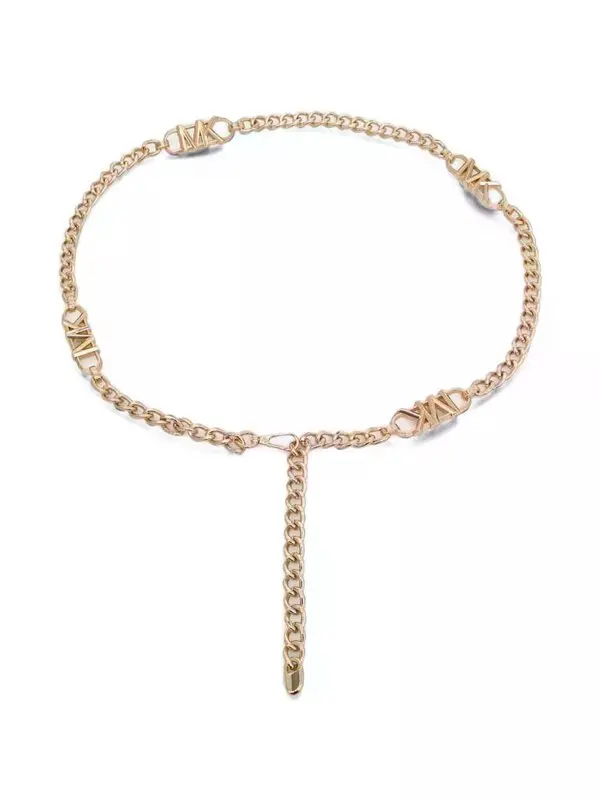 Michael Kors Empire Logo Chain Belt - Gold