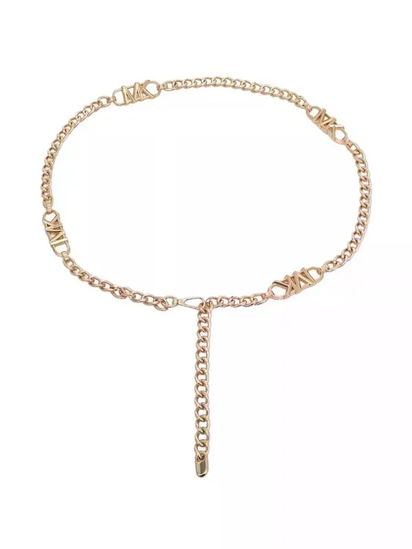 Michael Kors Empire Logo Chain Belt - Gold