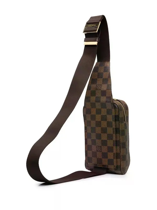 LOUIS VUITTON 2003 Damier Ebene Geronimos Crossbody Bag