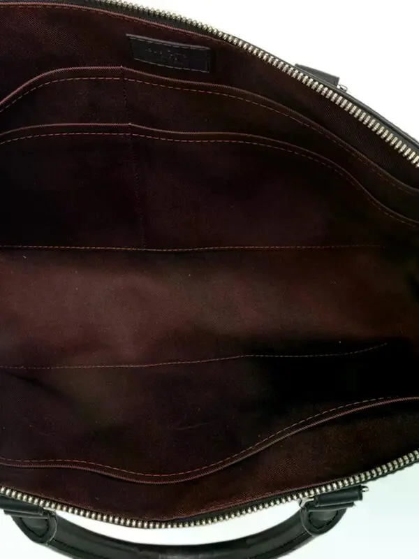 LOUIS VUITTON 2015 Monogram Macassar Porte Documents Jour Business Bag