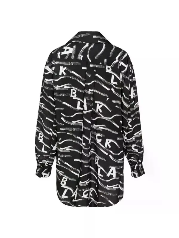 Comme Des Garçons Abstract-print Peter Pan-collar Shirt