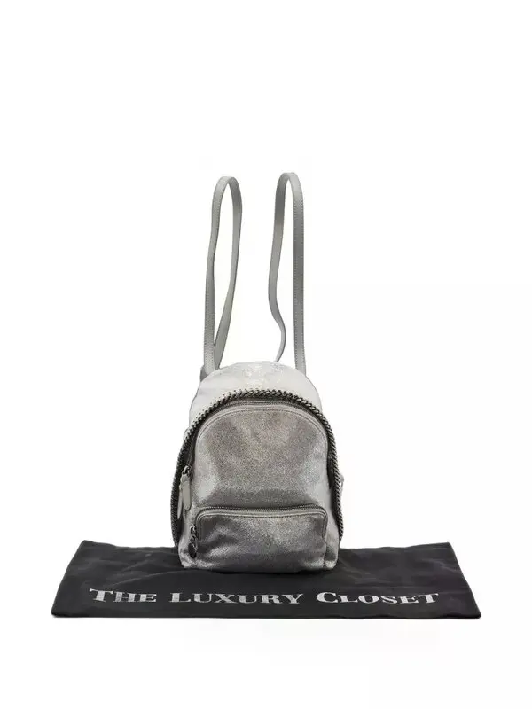 Stella McCartney Falabella Chain-trim Mini Backpack - Silver