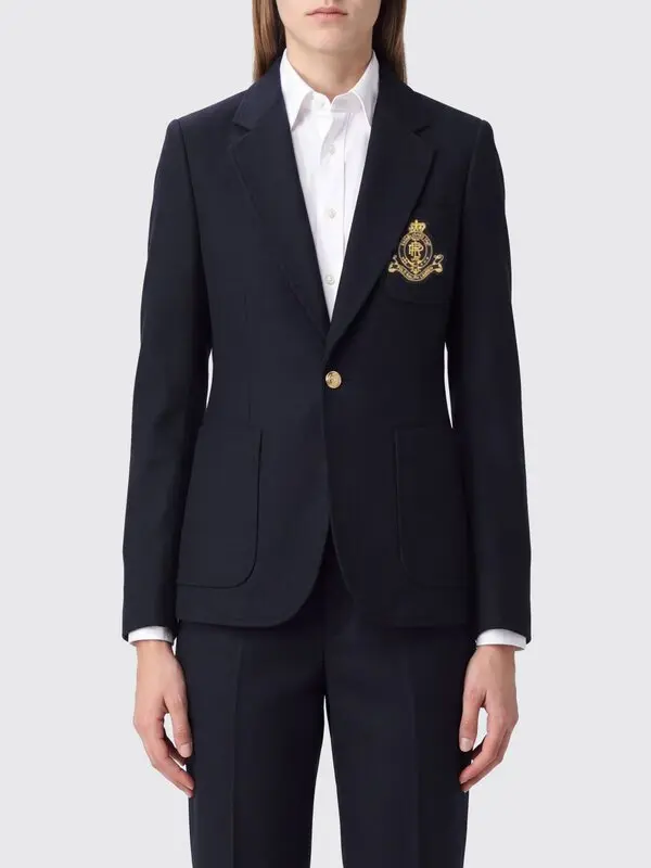 Polo Ralph Lauren Slim-fit Wool-blend Blazer With Patch Pockets