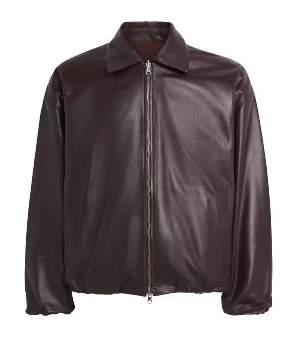 ARMA Reversible Backett Leather Bomber Jacket