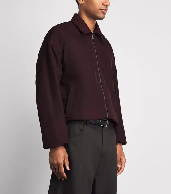 ARMA Reversible Backett Leather Bomber Jacket