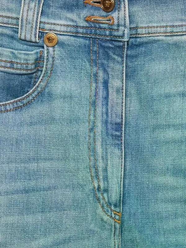 Versace Two-tone High-rise Jeans
