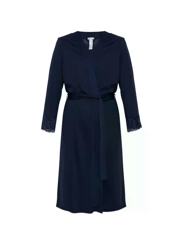 Hanro Azelia Lace-trim Dressing Gown