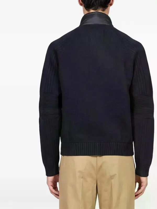 Moncler Quilted-panel Zip-up Cardigan