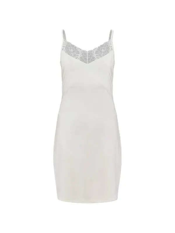 Hanro Azelia Lace-trim Nightdress - Neutrals