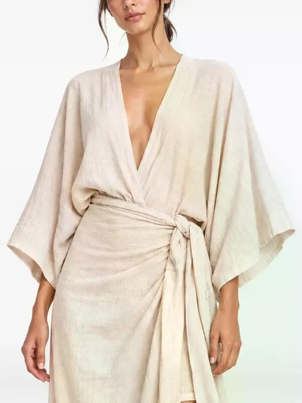 INMACULADA Silvestre Wrap-style Asymmetric Dress - Neutrals