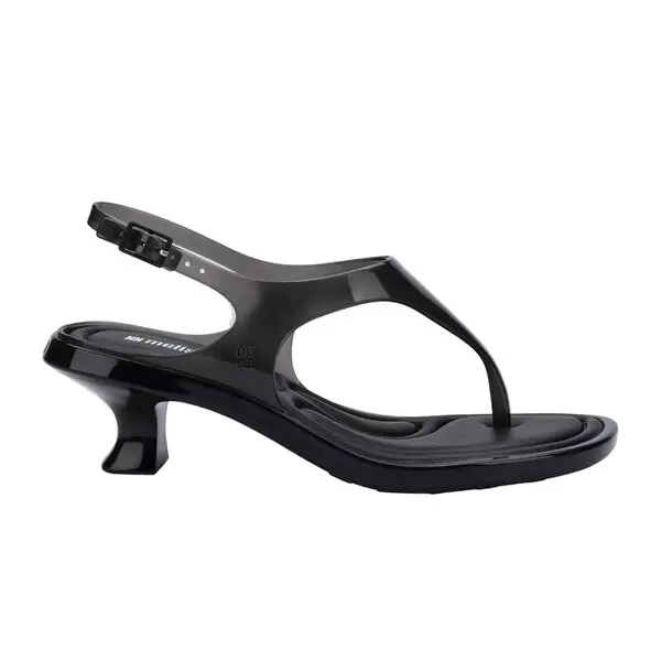 Melissa Kitten Heel Sandal In Smoke - Black