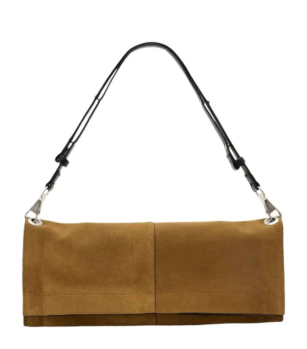 ALLSAINTS Suede Lutece Shoulder Bag - Brown