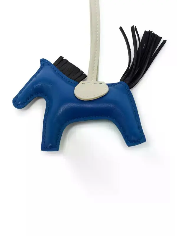 Hermès Pm Grigri Rodeo Bag Charm - Blue