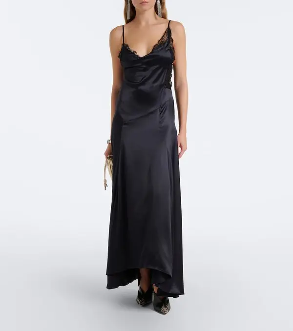 Isabel Marant Étoile Aloise Silk-blend Satin Slip Dress