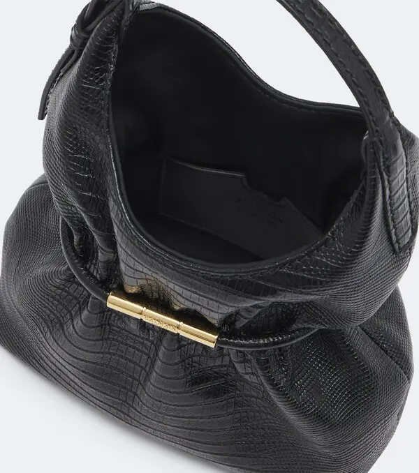 Balmain Sphynx Mini Leather Top-handle Bag