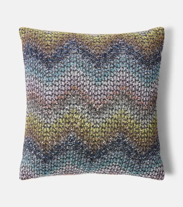 Missoni Salina Zigzag Sequined Lame Cushion