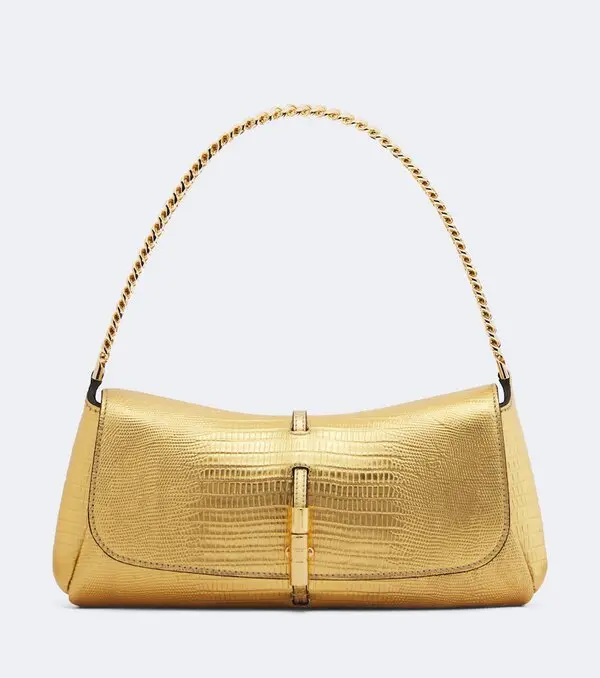 Balmain Metropolis Small Leather Shoulder Bag