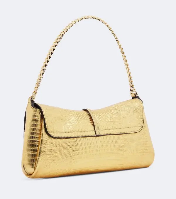 Balmain Metropolis Small Leather Shoulder Bag