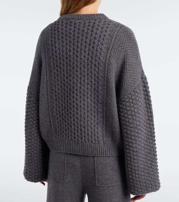 LISA YANG Clothilde Cable-knit Cashmere Sweater