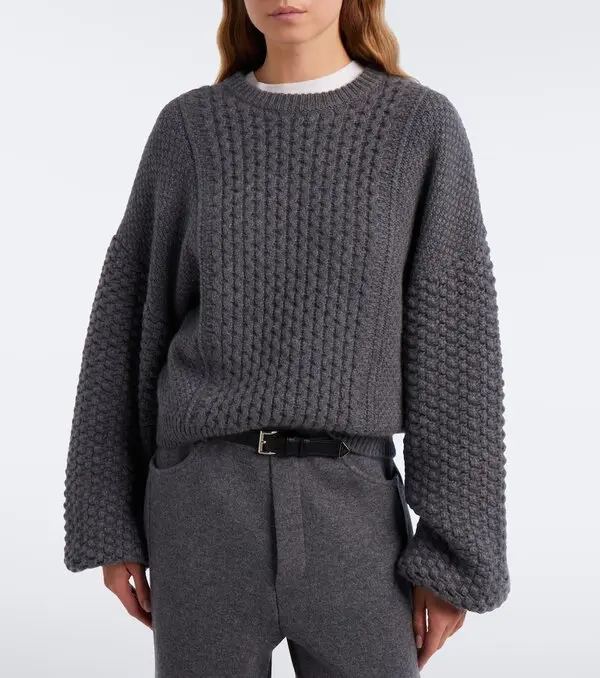 LISA YANG Clothilde Cable-knit Cashmere Sweater