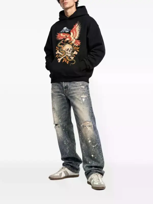MELT Graphic-print Cotton Hoodie