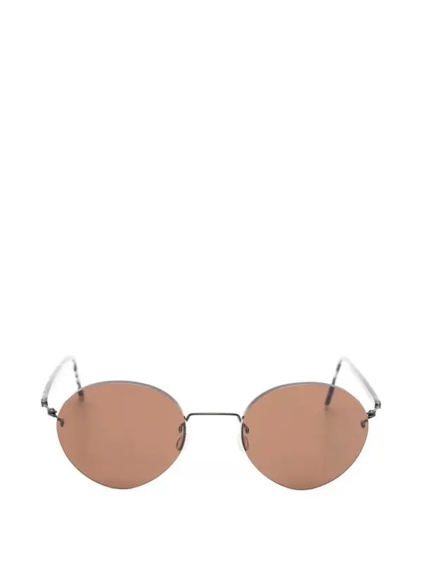 LINDBERG Rimless Round-frame Sunglasses
