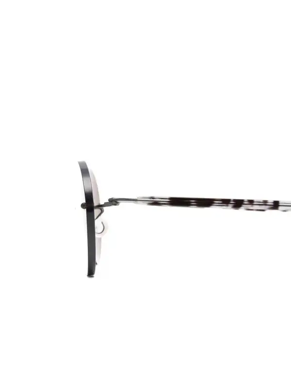 LINDBERG Rimless Round-frame Sunglasses