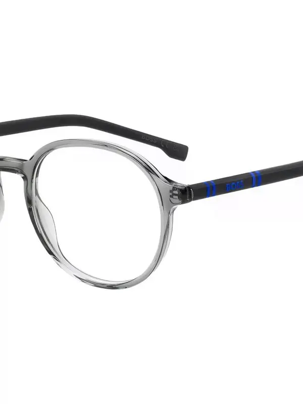 Hugo Round-frame Glasses - Grey