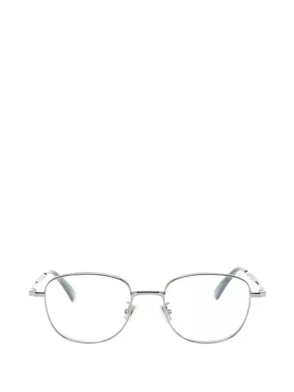 Kenzo Weave Round-frame Glasses - Silver
