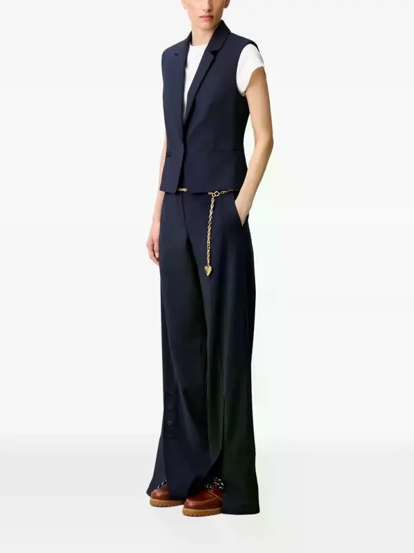 Claudie Pierlot Sleeveless Back-tie Blazer