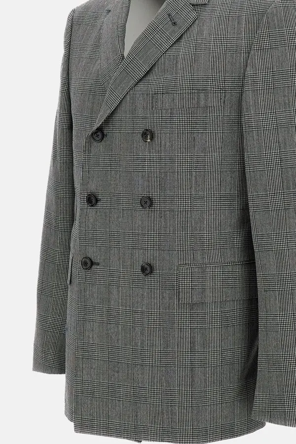Thom Browne Double-breasted Blazer High Twist Wool Suiting