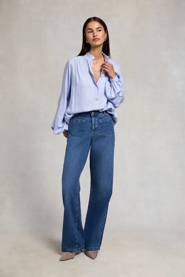 Holland Cooper Lilibet Blouse Pale 's