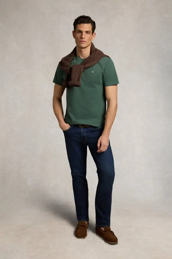 Holland Cooper S Crew Neck T-shirt Washed 's