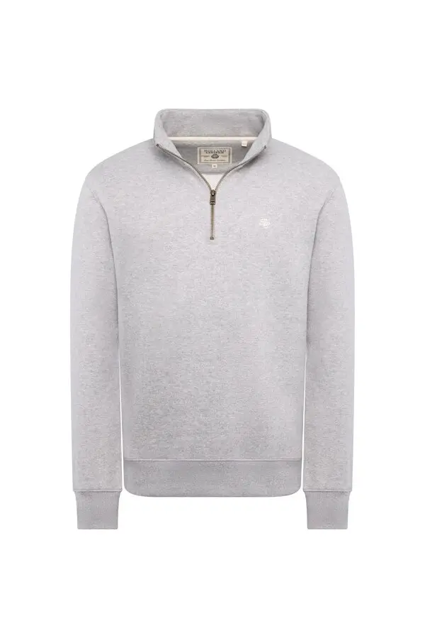 Holland Cooper Quarter Zip Sweat Marl