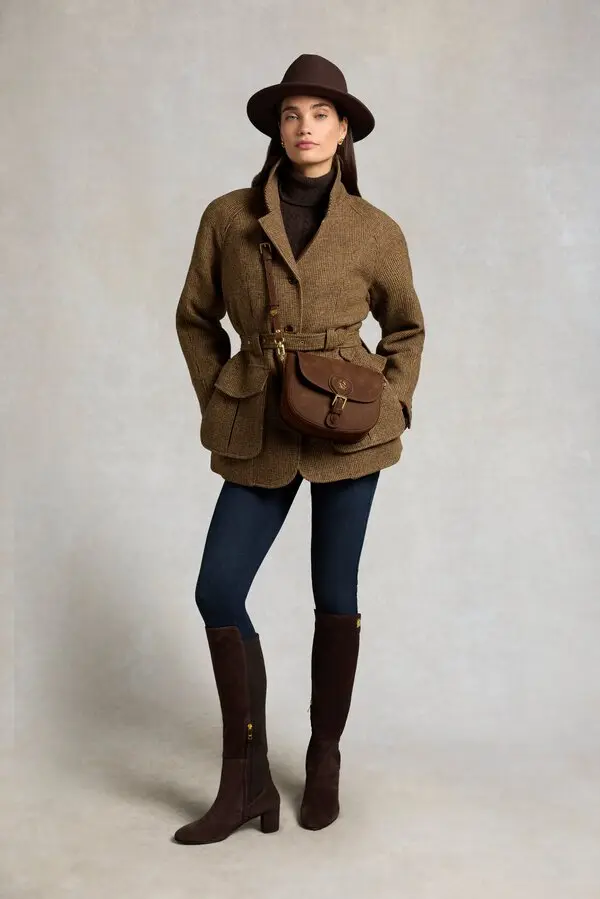 Holland Cooper Albany Mid Heel Boot Suede