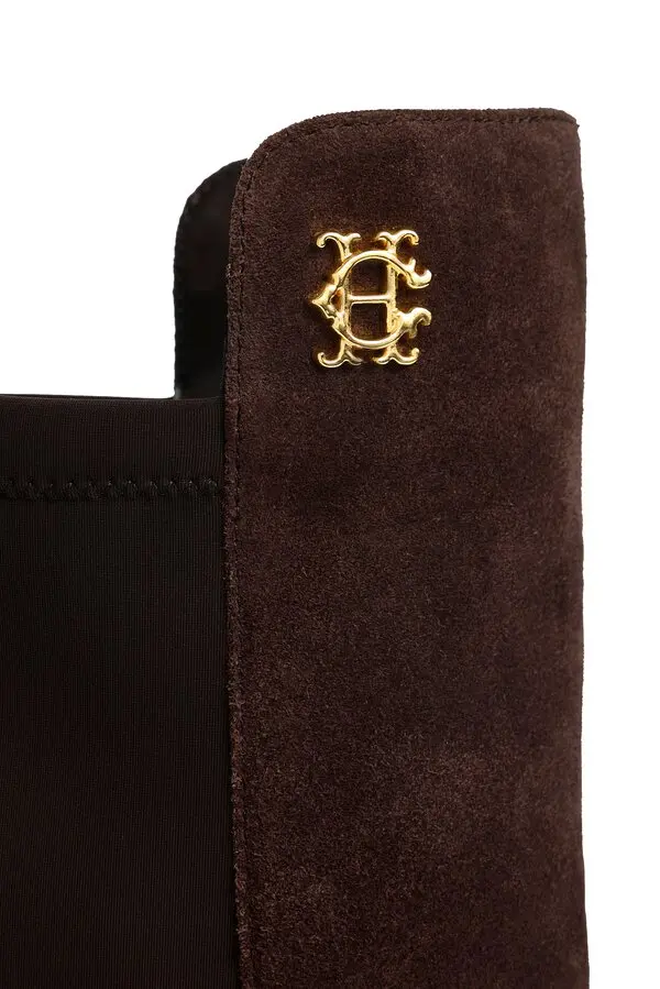 Holland Cooper Albany Mid Heel Boot Suede