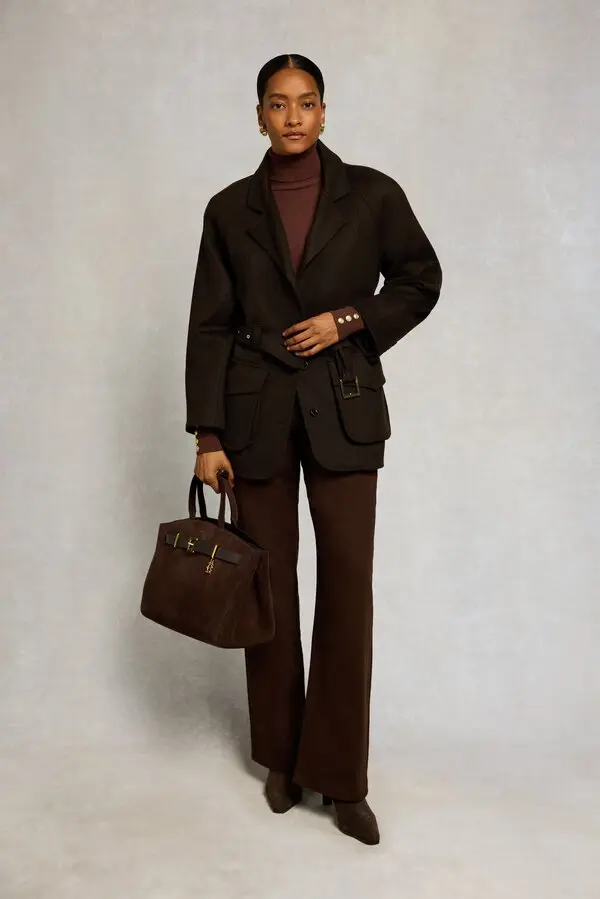 Holland Cooper Buttoned Knit Roll Neck 's