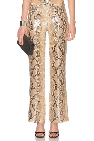 Cult Gaia Zeva Pant - Faded Python