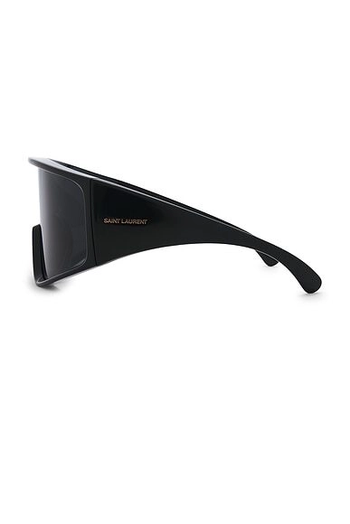 Saint Laurent Lettering Logo Shield Sunglasses