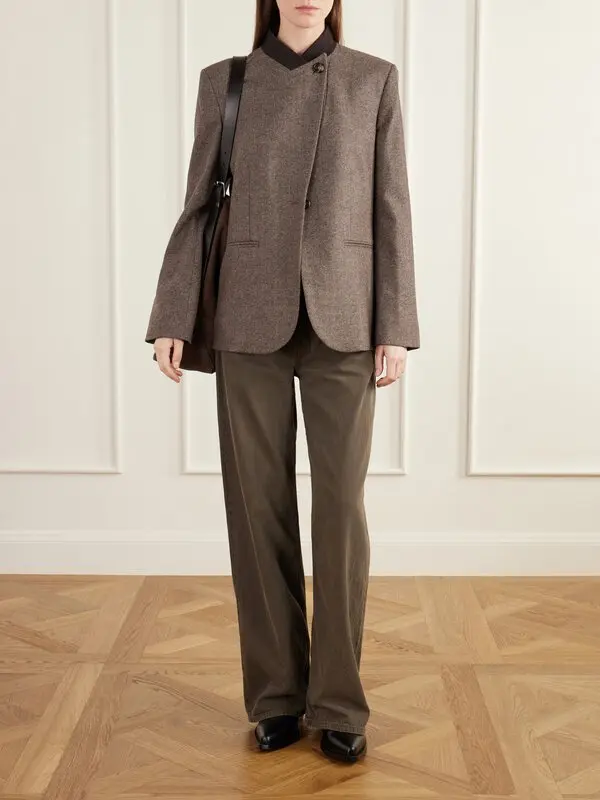 TWP Herringbone Wool And Cashmere-blend Jacket