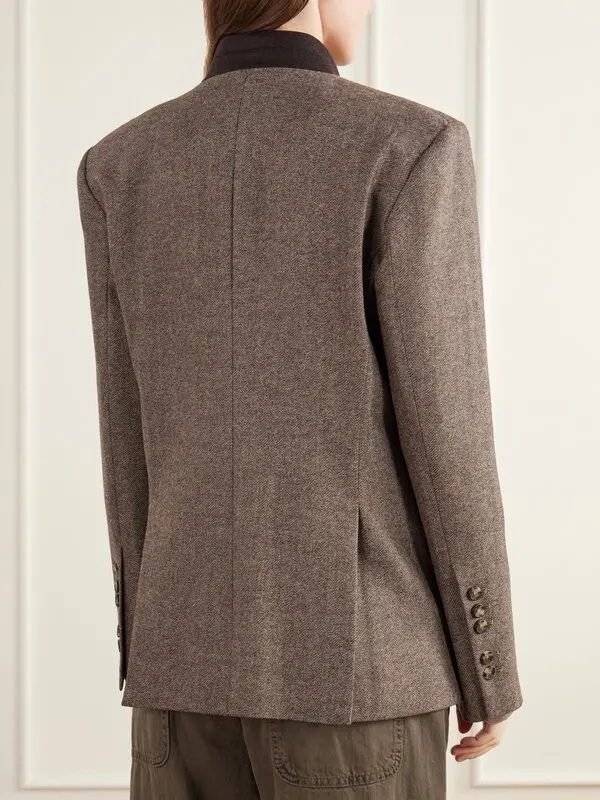 TWP Herringbone Wool And Cashmere-blend Jacket